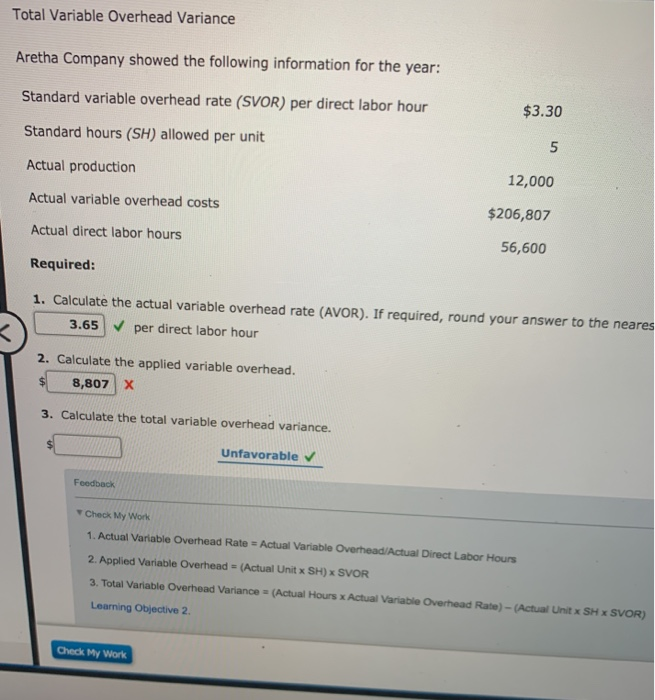 Solved Calculator E Print Item Total Fixed Overhead Variance | Chegg.com