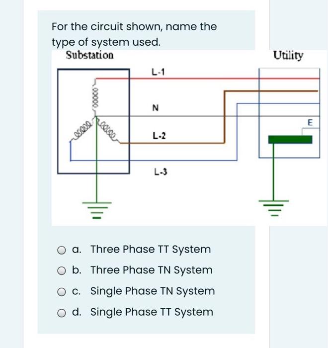 Solved For the circuit shown, name the type of system used. | Chegg.com
