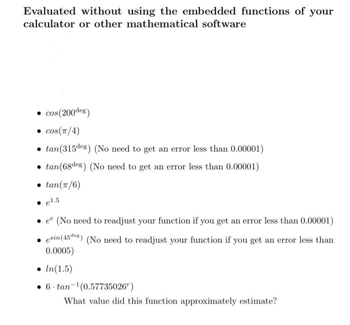 Solved Instructions You are tasked with approximating the | Chegg.com