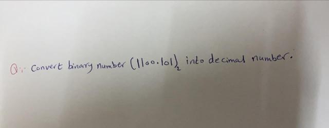 Solved into decimal number. Qi Convert binary number | Chegg.com