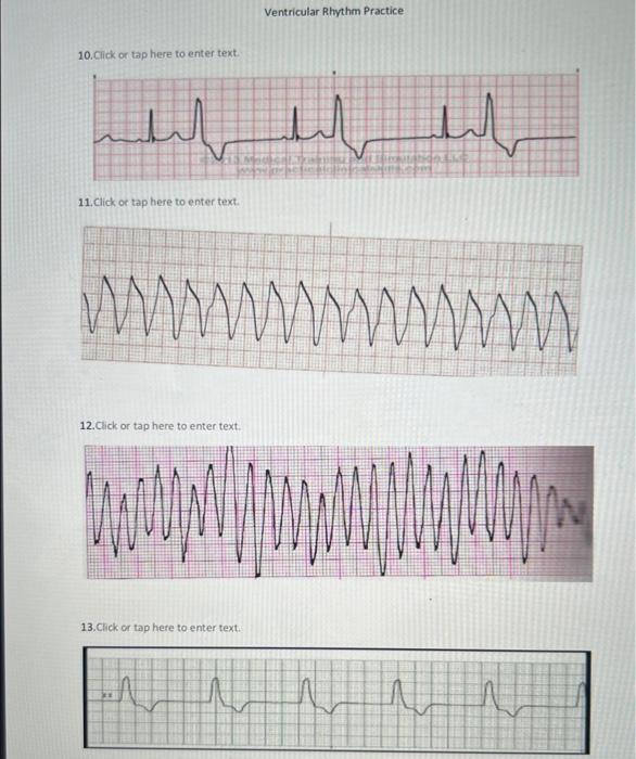 Analyze each rhythm strip. Interpret the rhythm. 1. | Chegg.com