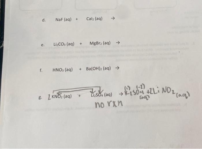 Solved f. HNO3(aq)+Ba(OH)2(aq)→ | Chegg.com