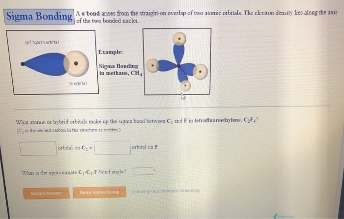 Solved Sigma Bonding A c bond arises from the straight-on | Chegg.com