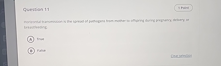 Solved Question 111 ﻿PointHorizontal transmission is the | Chegg.com