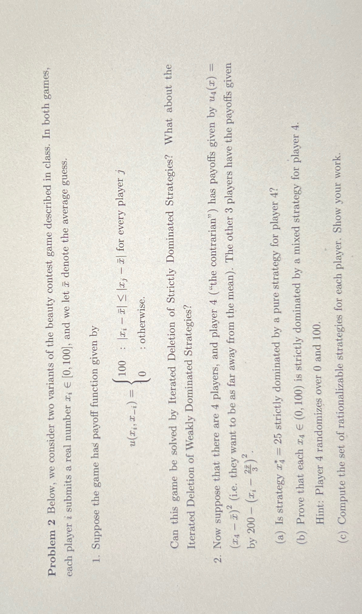 Solved Problem 2 ﻿Below, we consider two variants of the | Chegg.com