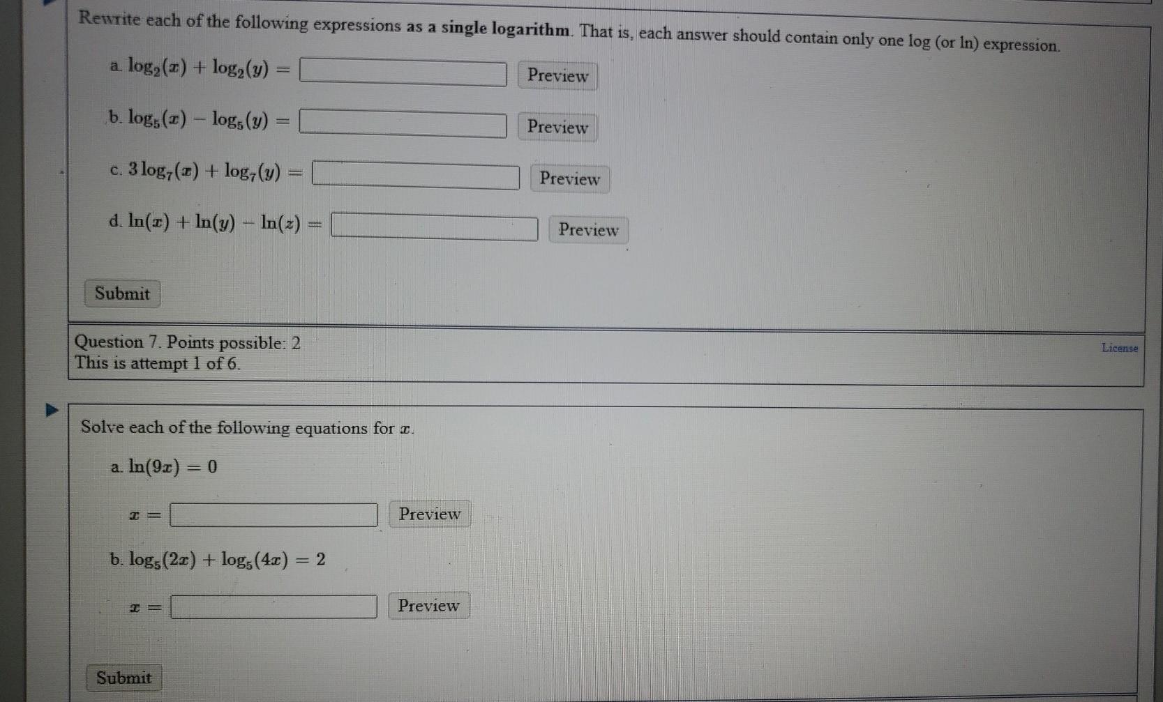 Solved Rewrite each of the following expressions as a single | Chegg.com