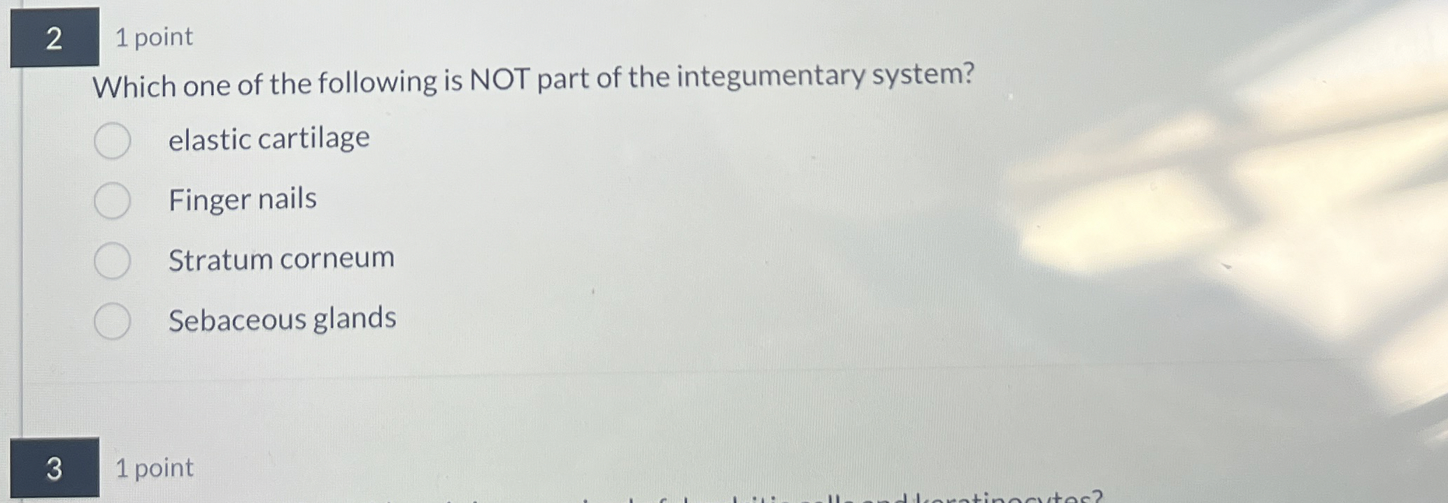 Solved 21 ﻿pointWhich one of the following is NOT part of | Chegg.com