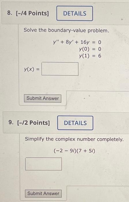 Solved Solve the boundary-value problem. | Chegg.com