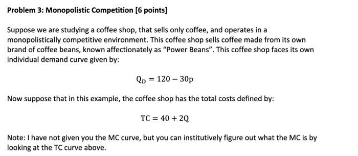 Solved Suppose we are studying a coffee shop, that sells | Chegg.com
