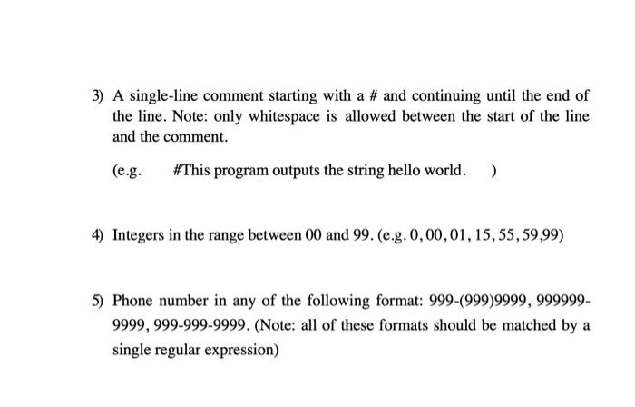 Solved 2. Write down the extended regular expression for | Chegg.com