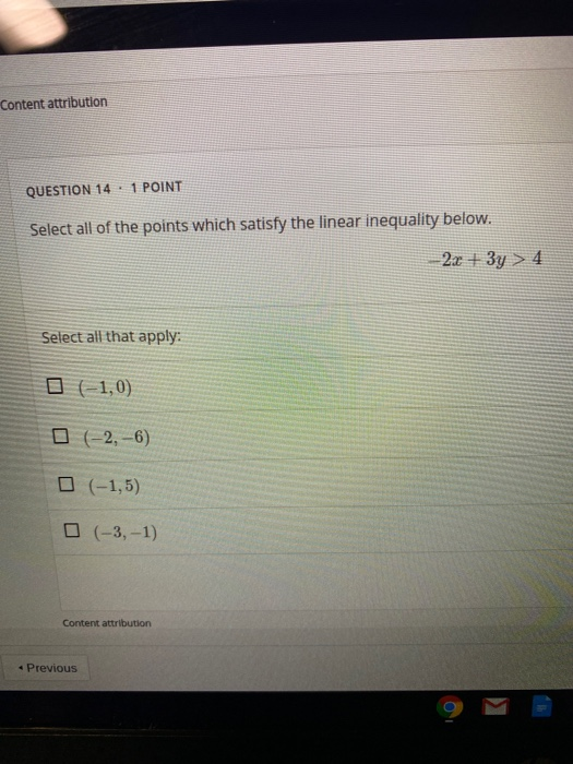 Solved Content attribution QUESTION 14 1 POINT Select all of | Chegg.com