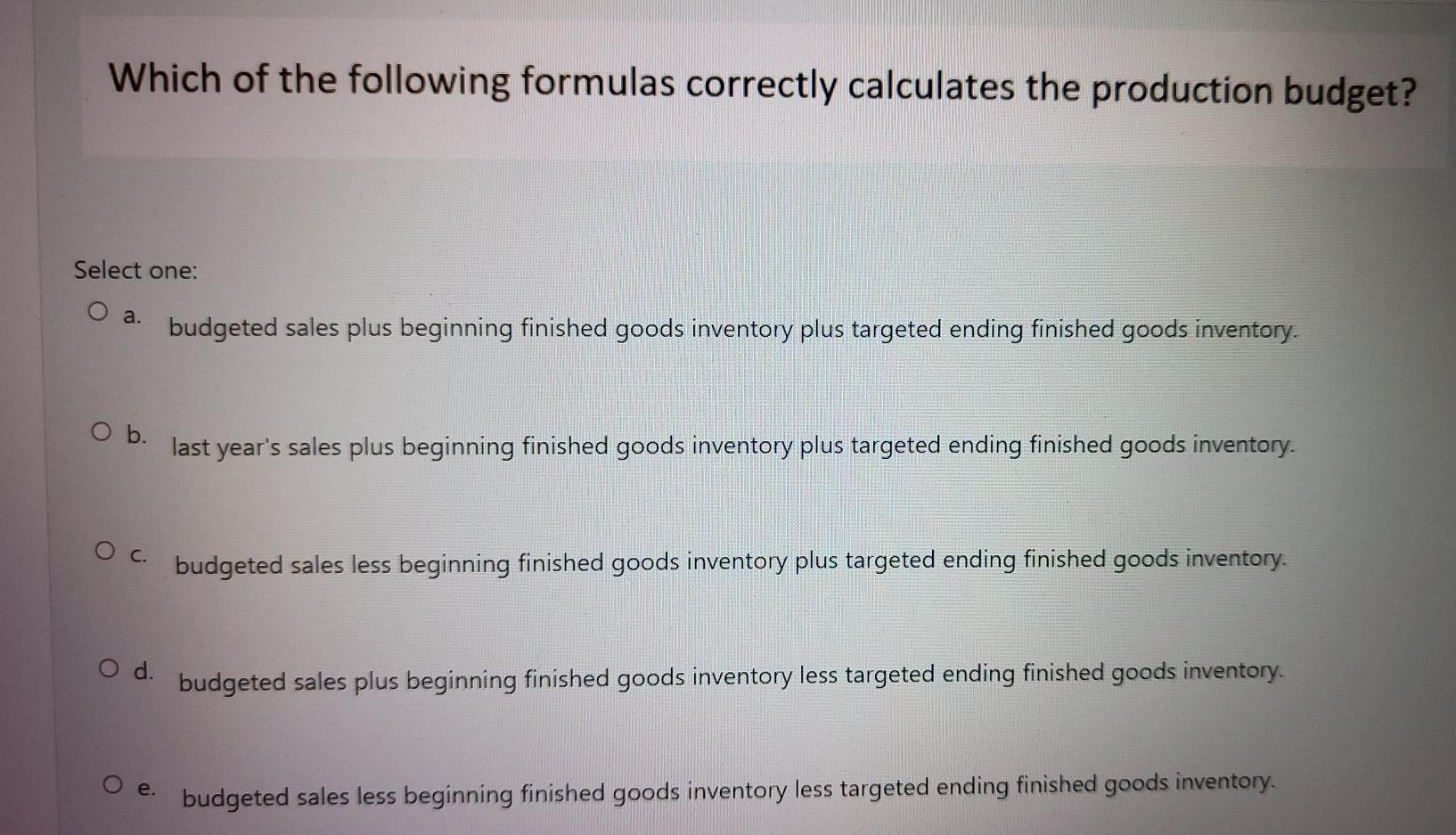 Solved Which statement best defines a continuous budget? | Chegg.com