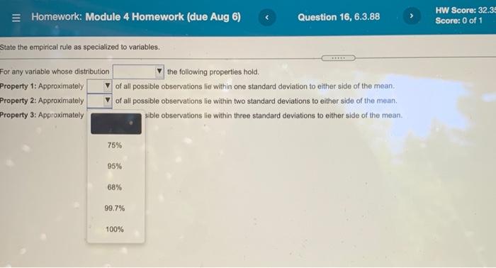Solved = Homework: Module 4 Homework (due Aug 6) Question | Chegg.com