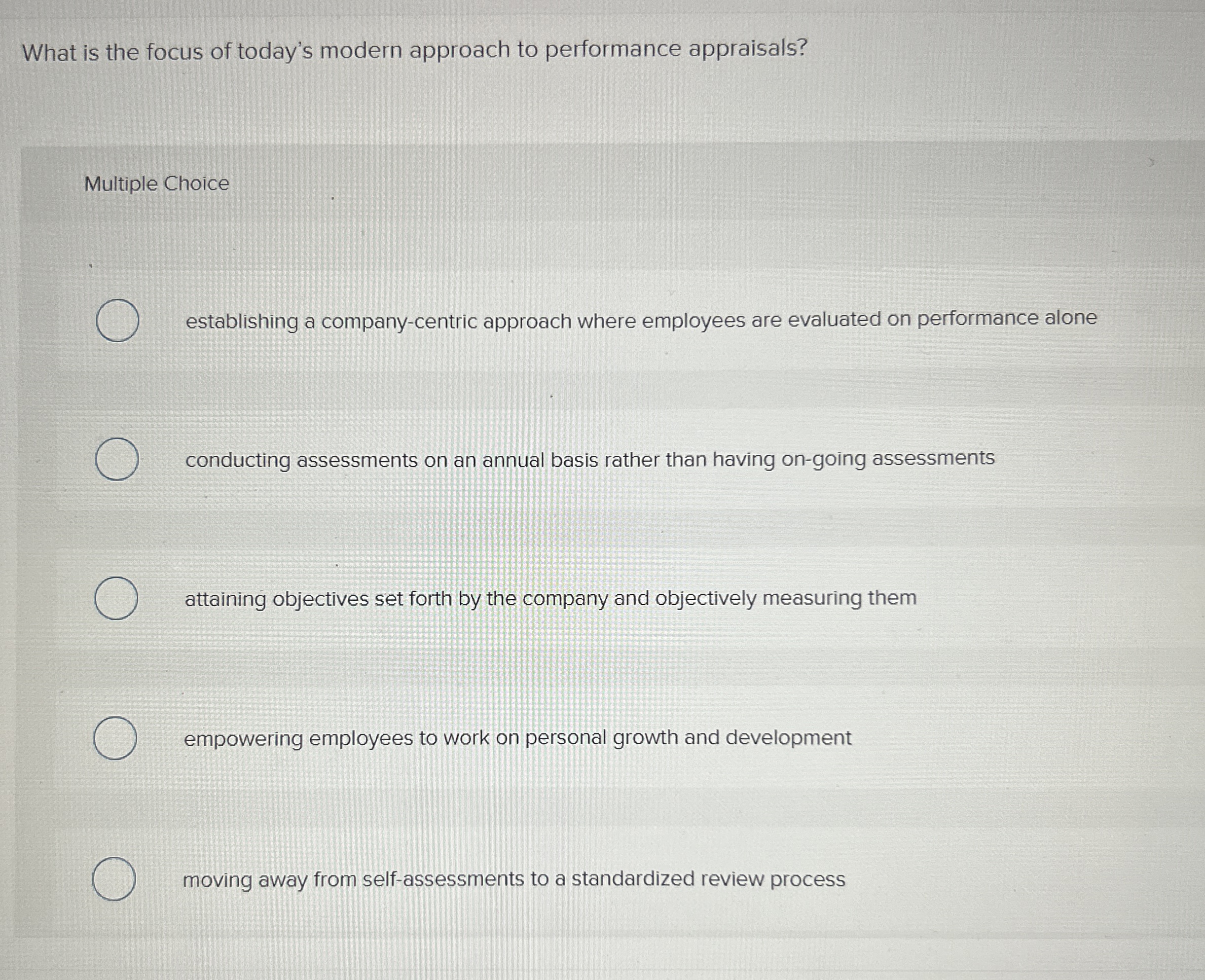 Solved What is the focus of today's modern approach to | Chegg.com