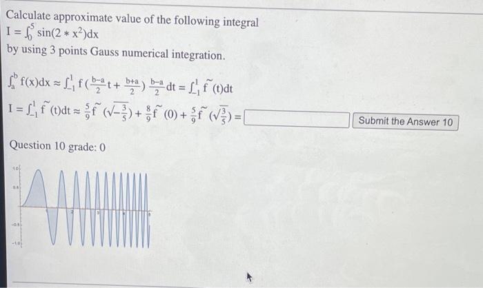 Solved Calculate approximate value of the following integral | Chegg.com