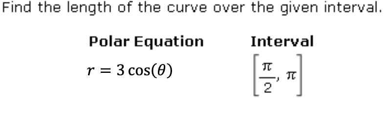 Solved Find the length of the curve over the given interval. | Chegg.com