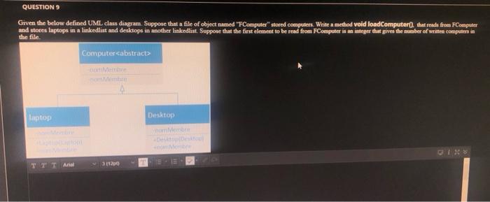 Solved QUESTIONS Given the below defined UML class diagram. | Chegg.com