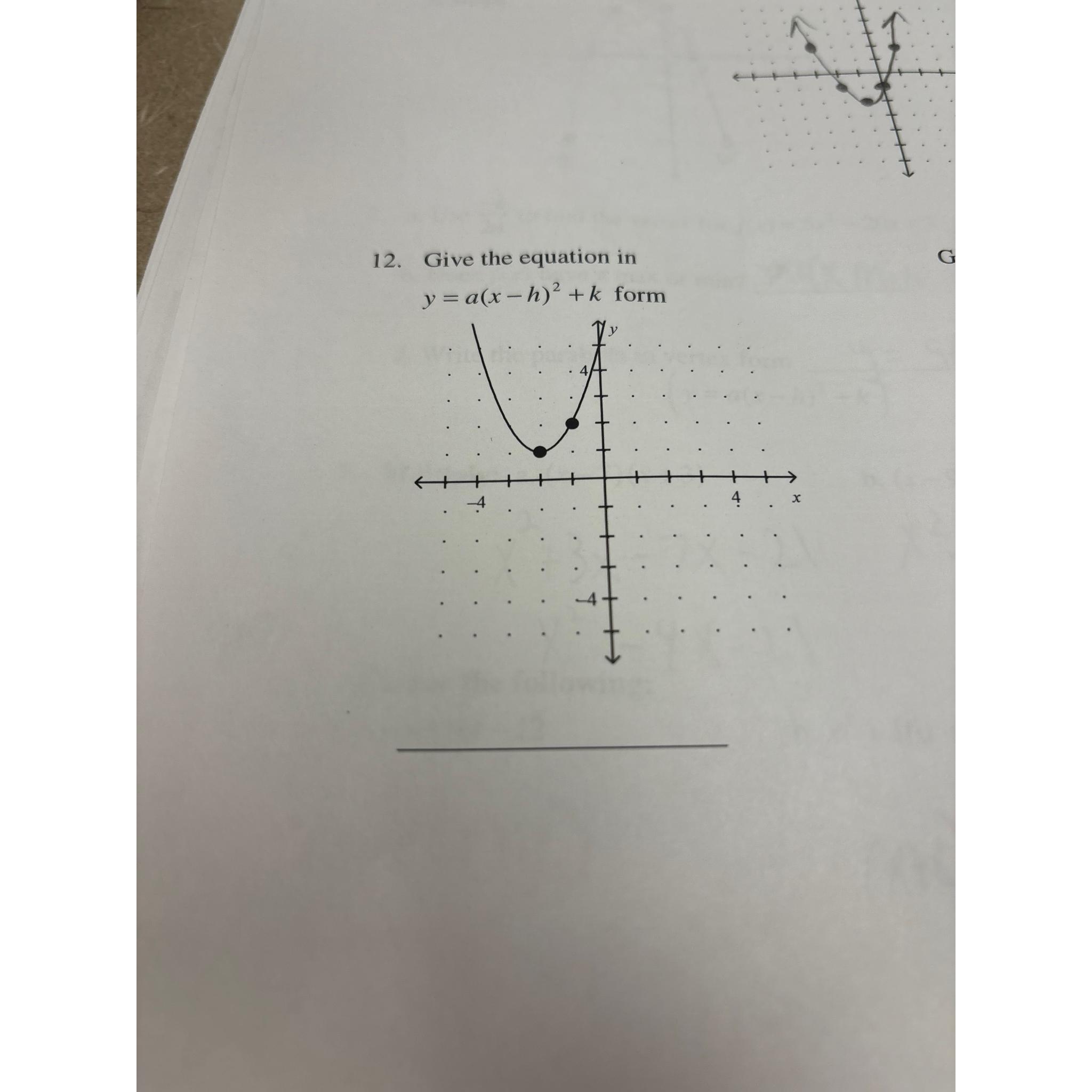 Solved Give the equation inG | Chegg.com