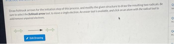 Solved Draw fishhook arrows for the initiation step of this | Chegg.com