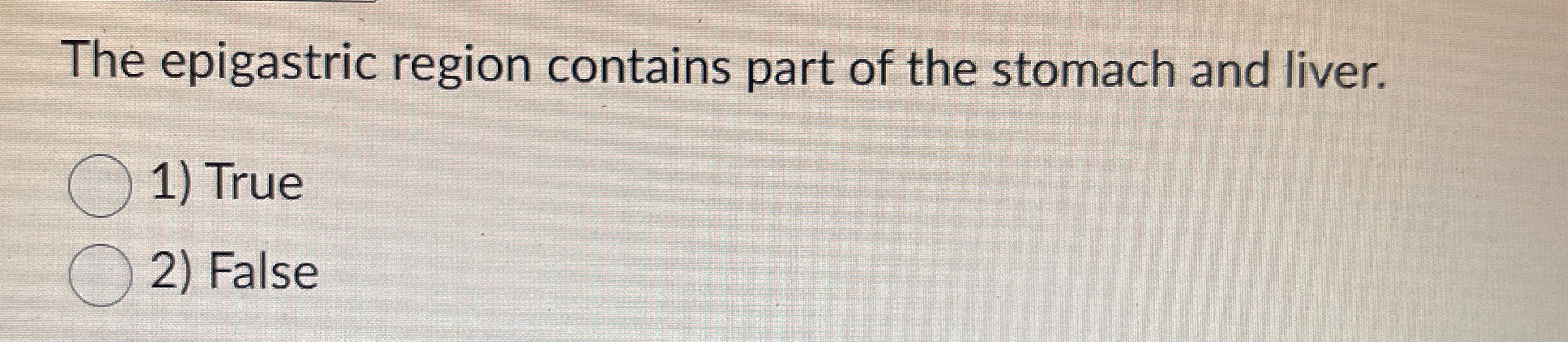 The epigastric region contains part of the stomach | Chegg.com
