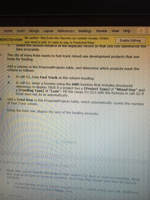 Solved Home Insert Design Layout References Mailings Revi