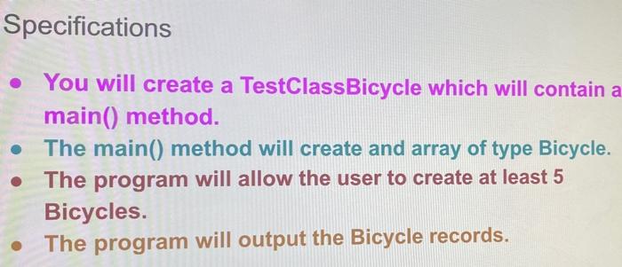 Solved Program Specification You are to design and write a | Chegg.com