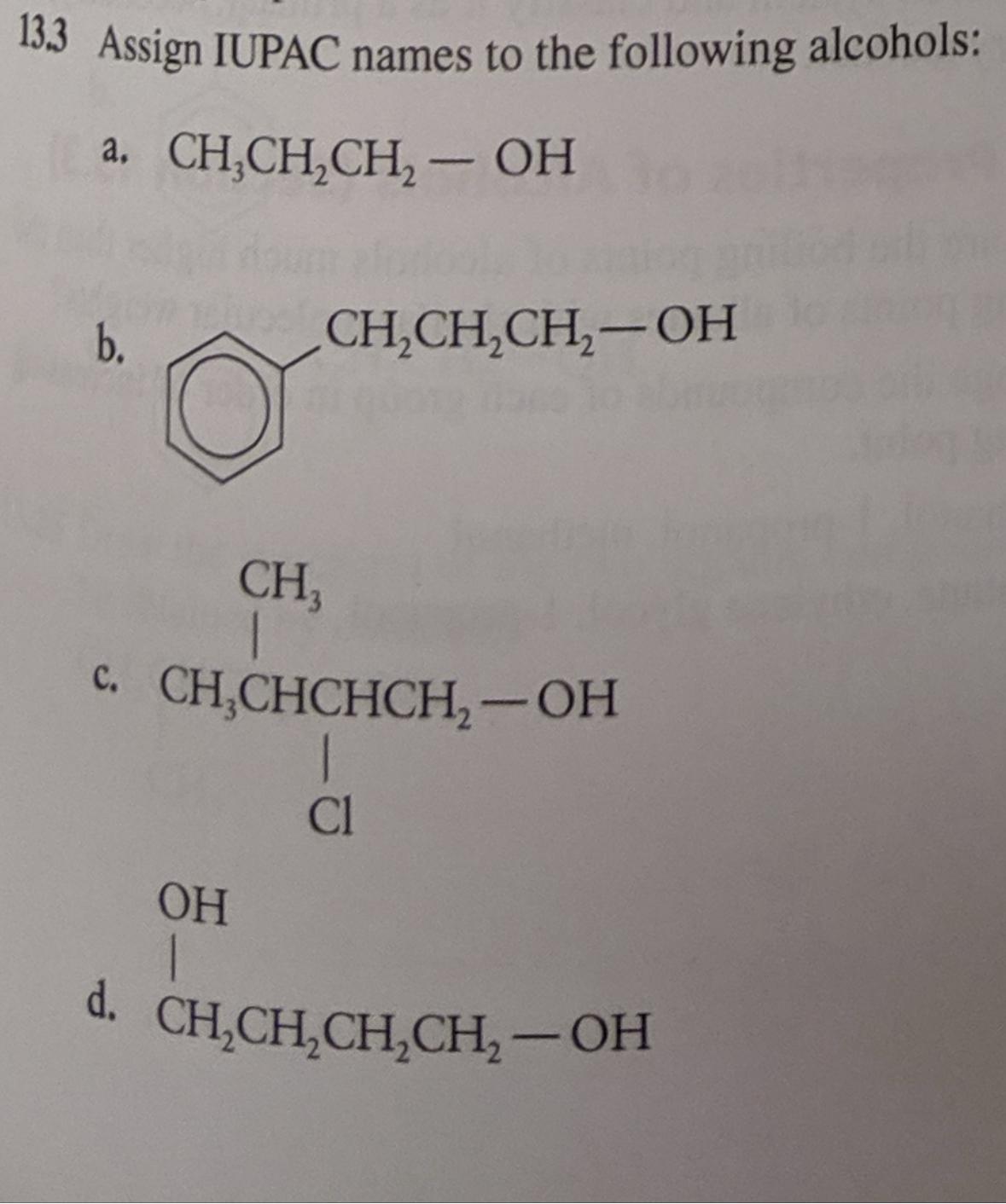Solved 13.3 ﻿Assign IUPAC names to the following | Chegg.com