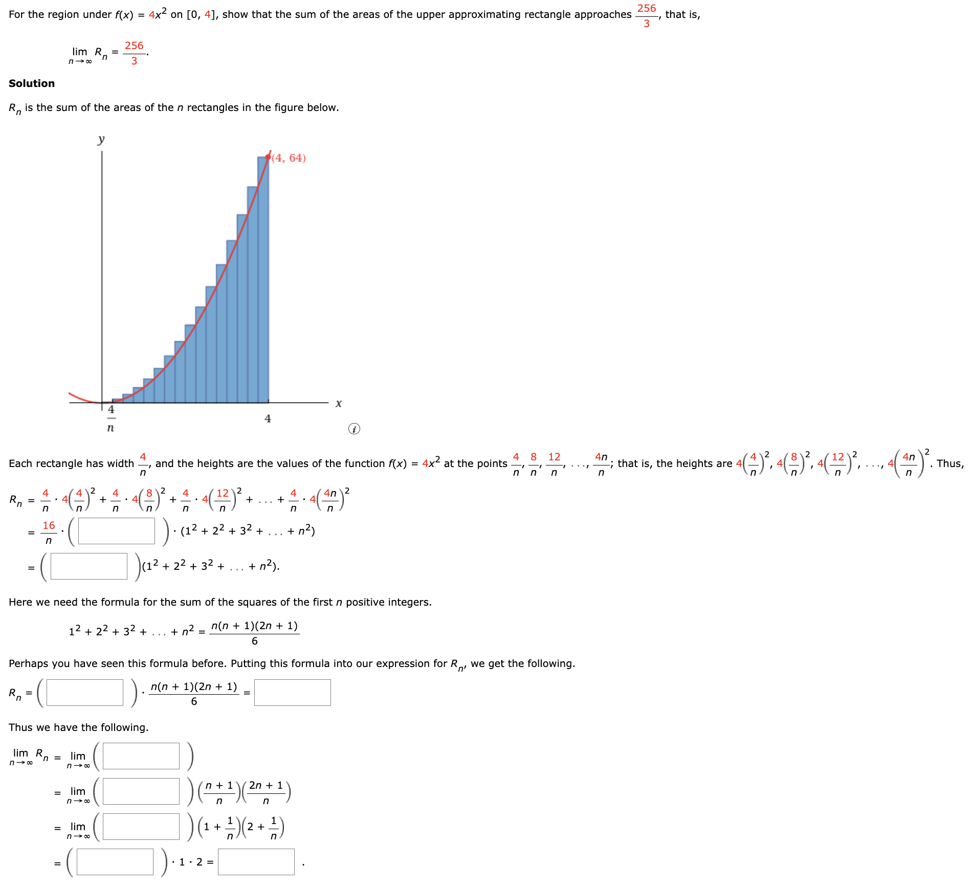 Solved Please just fill in the blanks!For the region under | Chegg.com