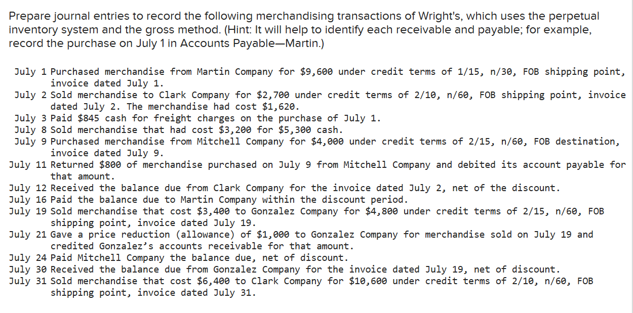 Solved I need help figuring out the income statement as | Chegg.com