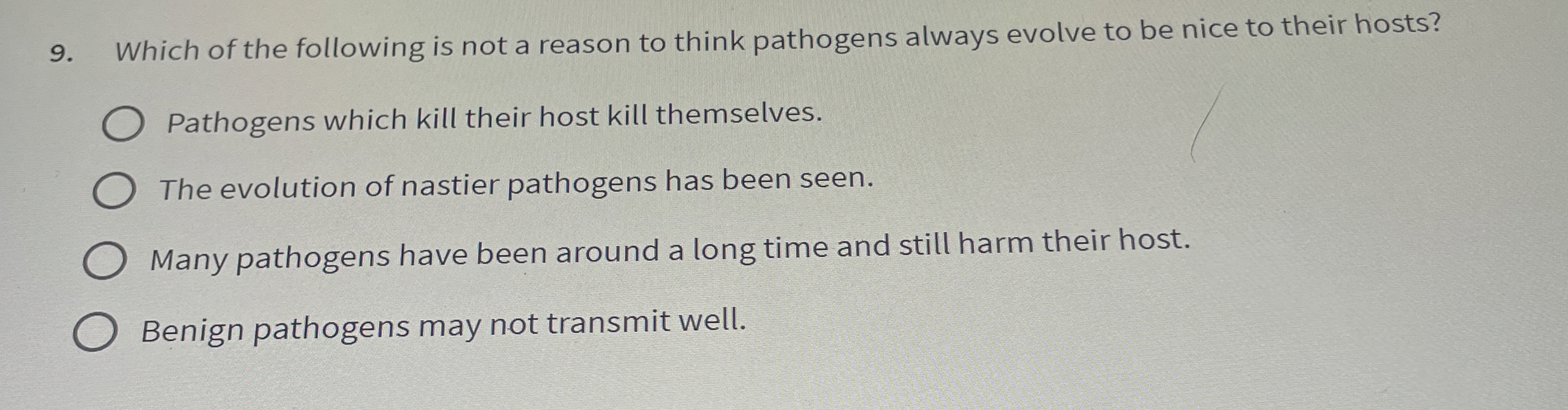 Solved Which of the following is not a reason to think | Chegg.com
