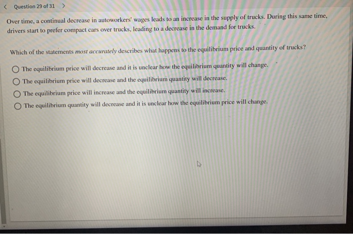 Solved Over time, a continual decrease | Chegg.com