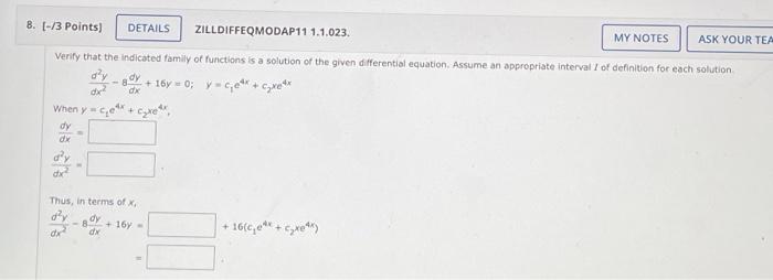 Solved [-11 Points] ZILLDIFFEQMODAP11 1.1.031. Find all | Chegg.com