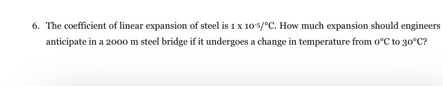 Solved The coefficient of linear expansion of steel is | Chegg.com