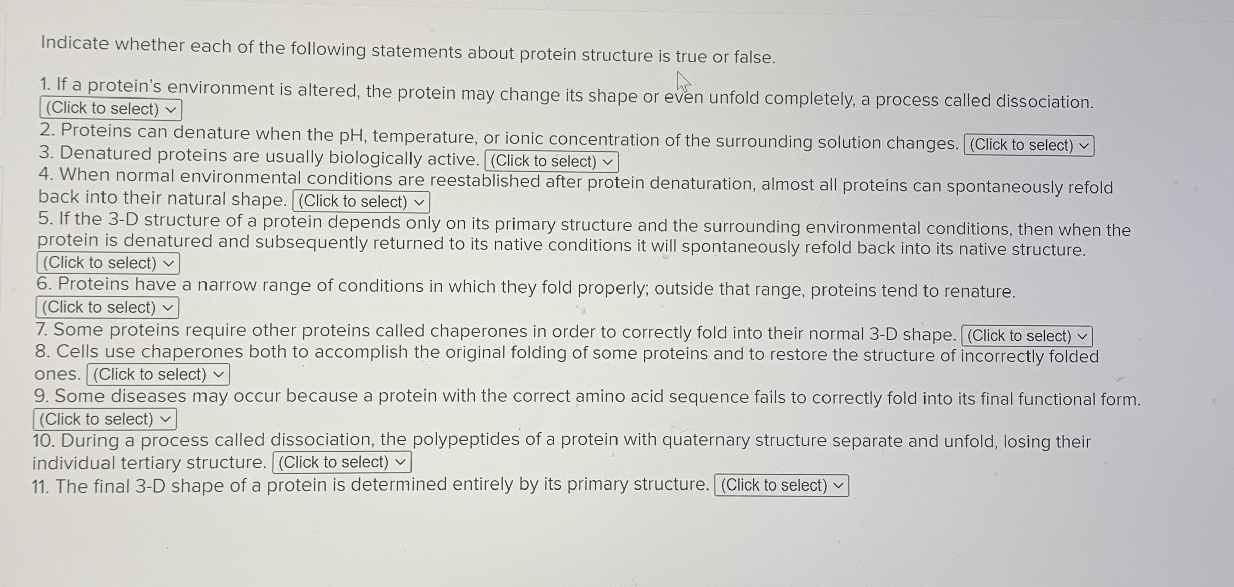 Solved Indicate whether each of the following statements | Chegg.com