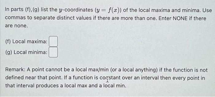 Solved Given the graph of f(x) above, find the following. In | Chegg.com