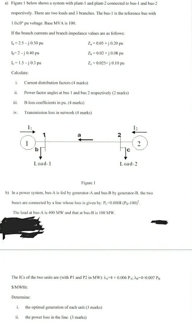 Solved a) Figure 1 below shows a system with plant-1 and | Chegg.com