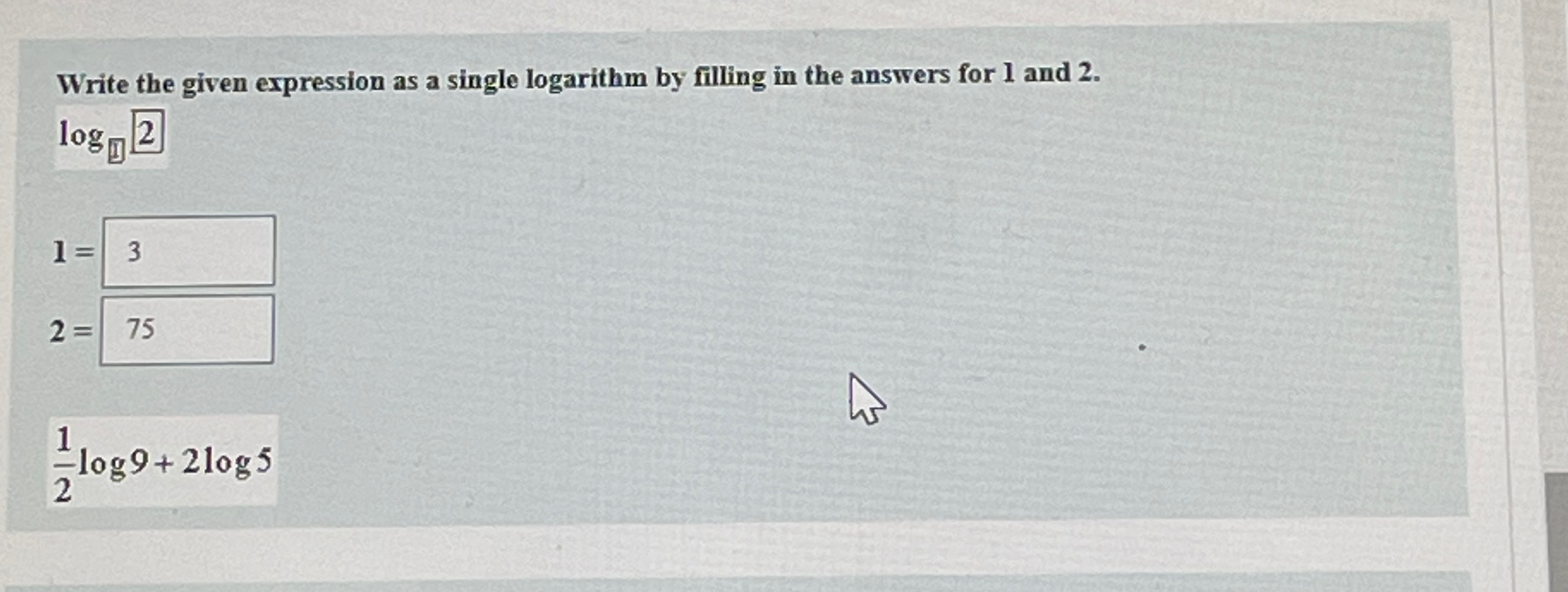 Solved Write the given expression as a single logarithm by | Chegg.com