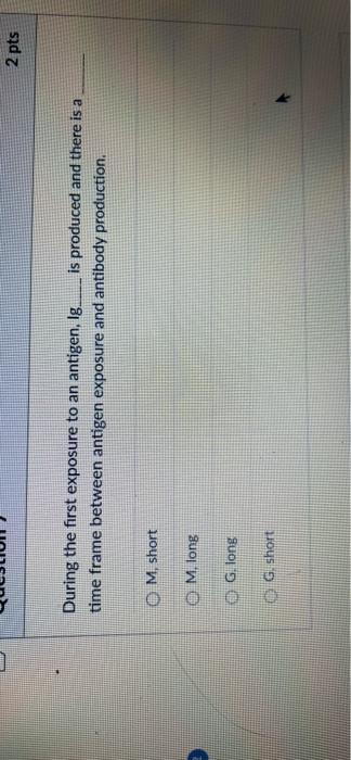 Solved During the first exposure to an antigen, Ig_____ is | Chegg.com