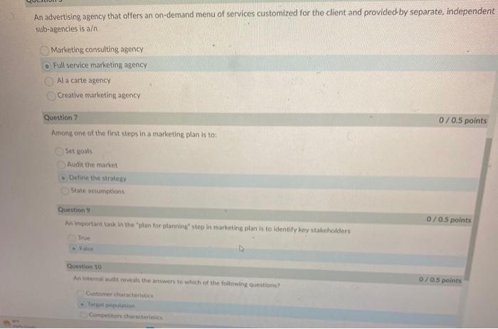 Solved An advertising agency that offers an on-demand menu | Chegg.com