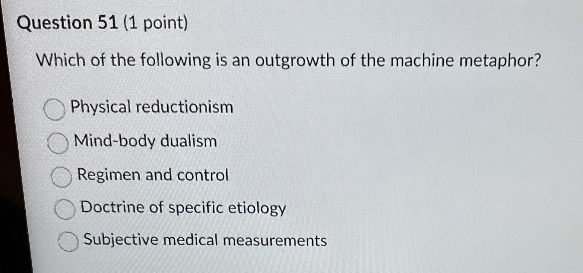 Solved Question 51 (1 ﻿point)Which of the following is an | Chegg.com
