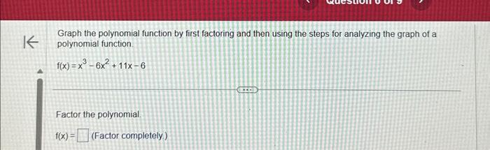 Solved Graph the polynomial function by first factoring and | Chegg.com Solved Graph the polynomial function by first factoring and | Chegg.com