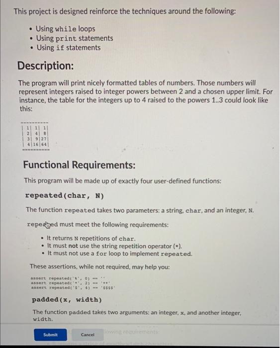 Solved Please answer using only while loops, print | Chegg.com