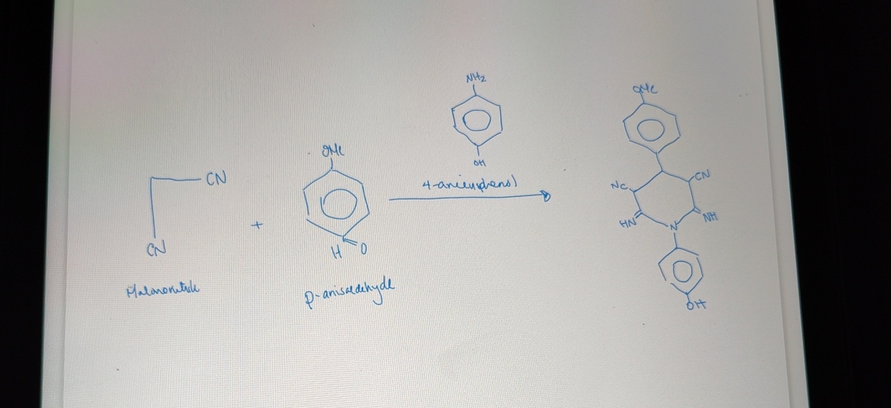 nName the product of malononitrile + ﻿p-anisaldehyde | Chegg.com