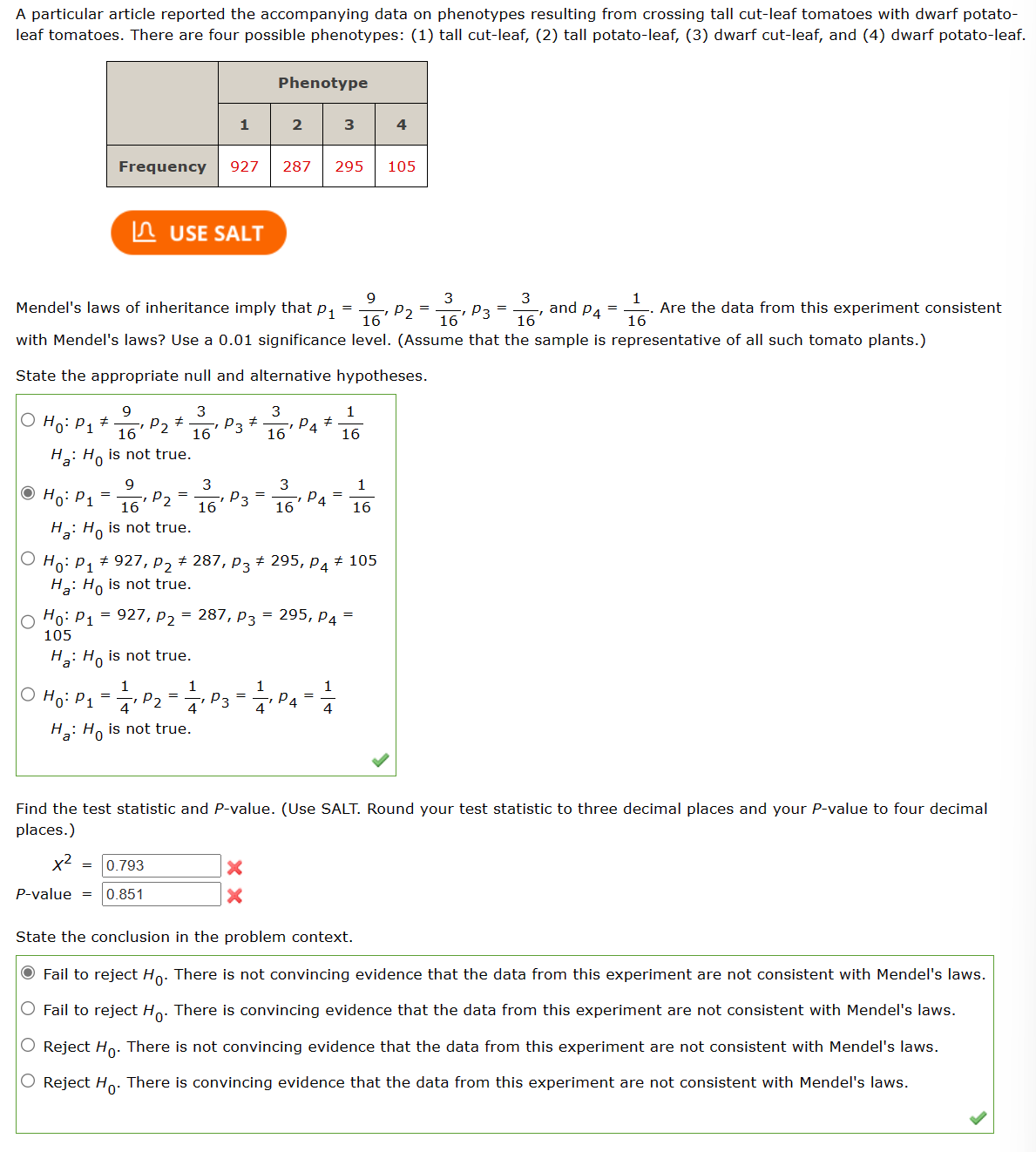 Solved Mendel's laws of inheritance imply that | Chegg.com