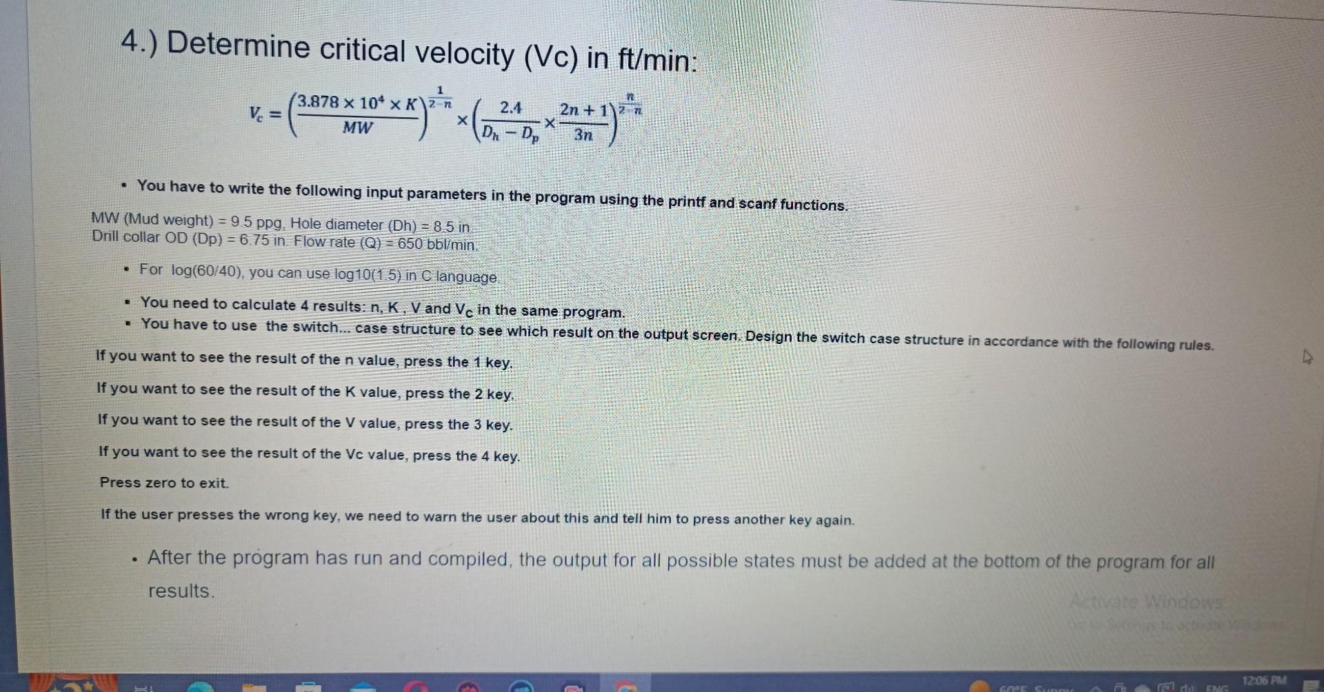 Solved Write to program in order to calculate Equivalent | Chegg.com