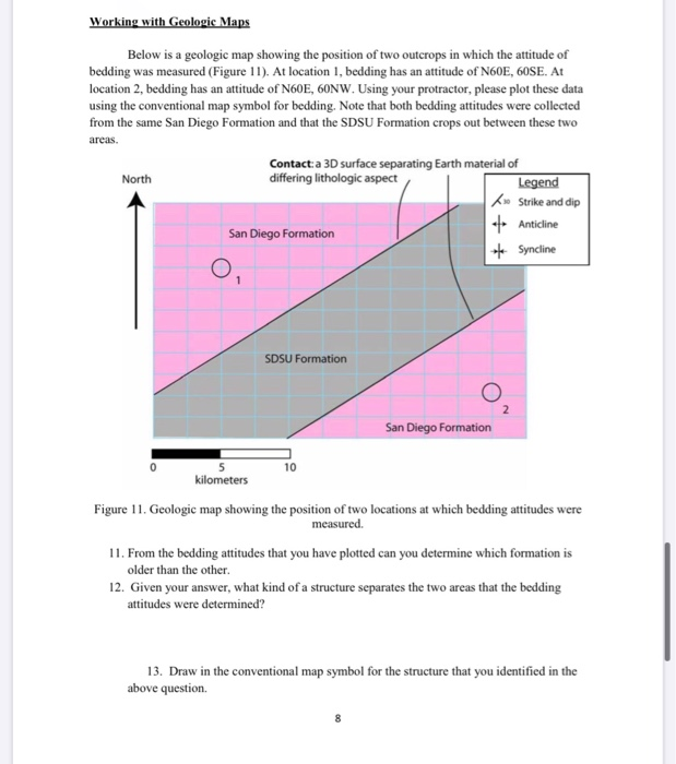 Solved Structural Geology - Laboratory 9 (Name) Geologic | Chegg.com
