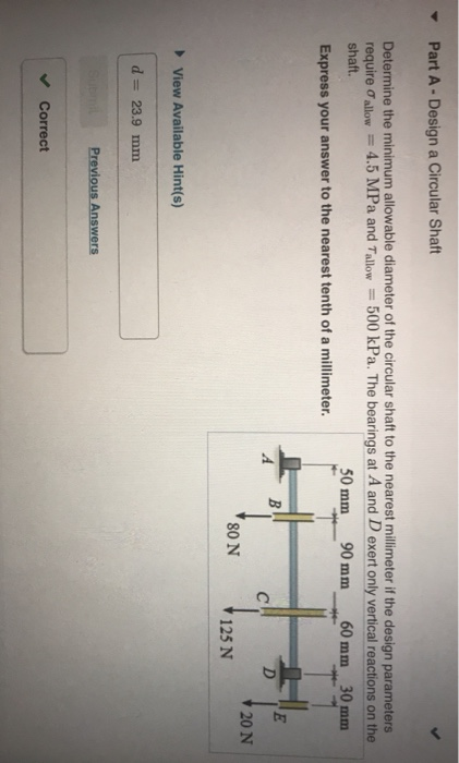 Solved Learning Goal: To know how to use shear and | Chegg.com