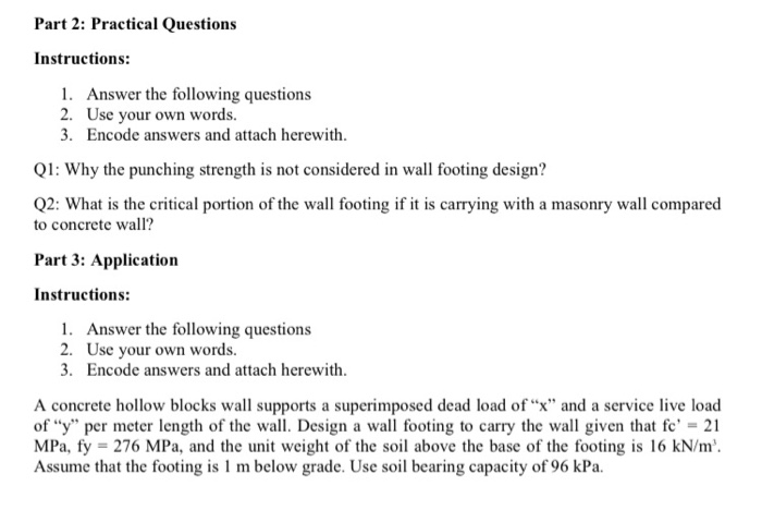 Solved Part 2: Practical Questions Instructions: 1. Answer | Chegg.com