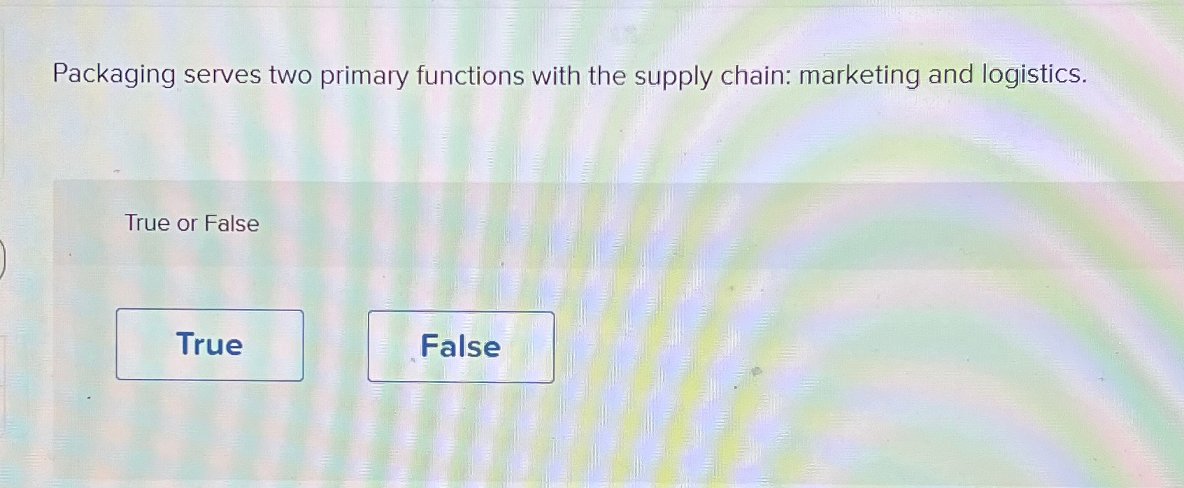 Solved Packaging serves two primary functions with the | Chegg.com