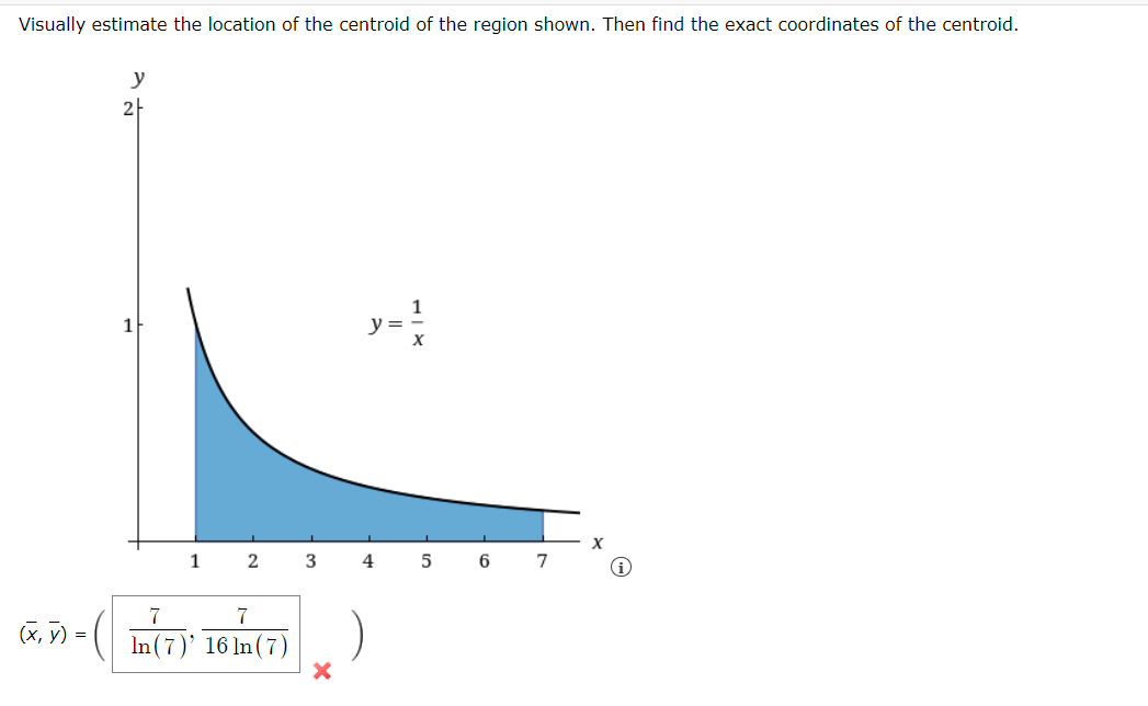 Solved Visually estimate the location of the centroid of the | Chegg.com